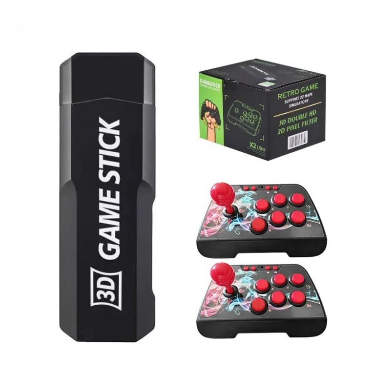 X2 Ultra Gamestick with 02 Arcade Joystick 64GB 20000 Games
