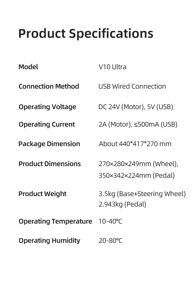 PXN V10 Ultra Direct Drive Racing Wheel Price in Pakistan